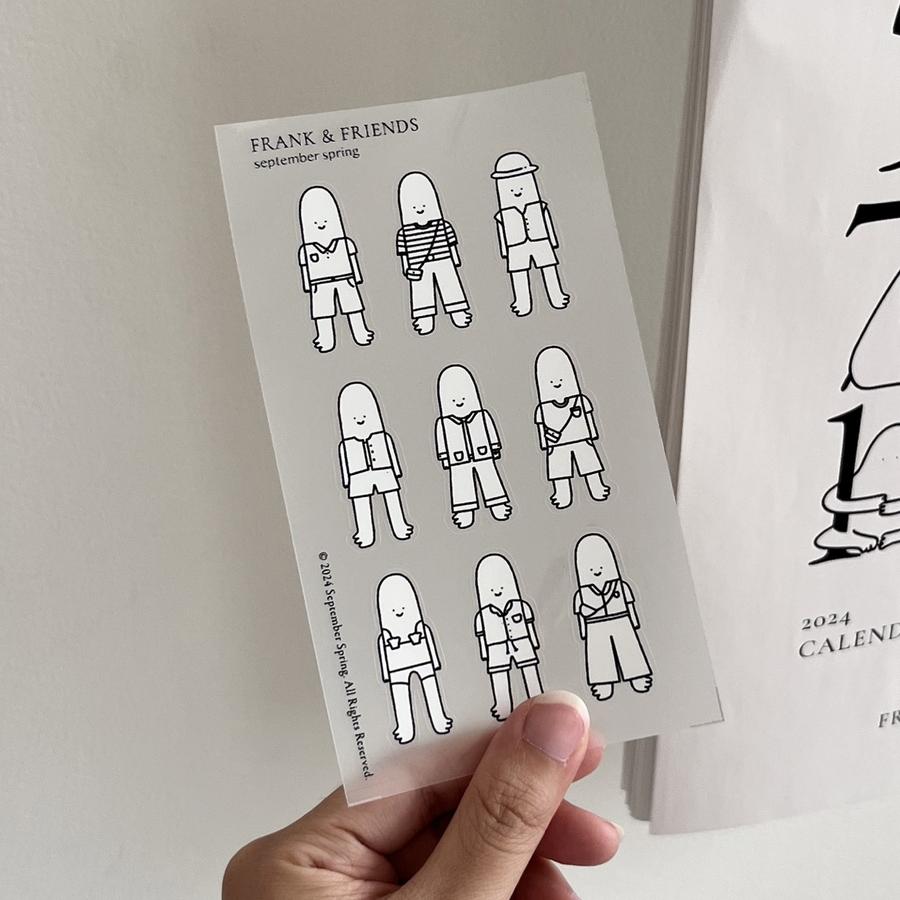 Frank and Friends - Stickers | September Spring – Tiny Paper Co.