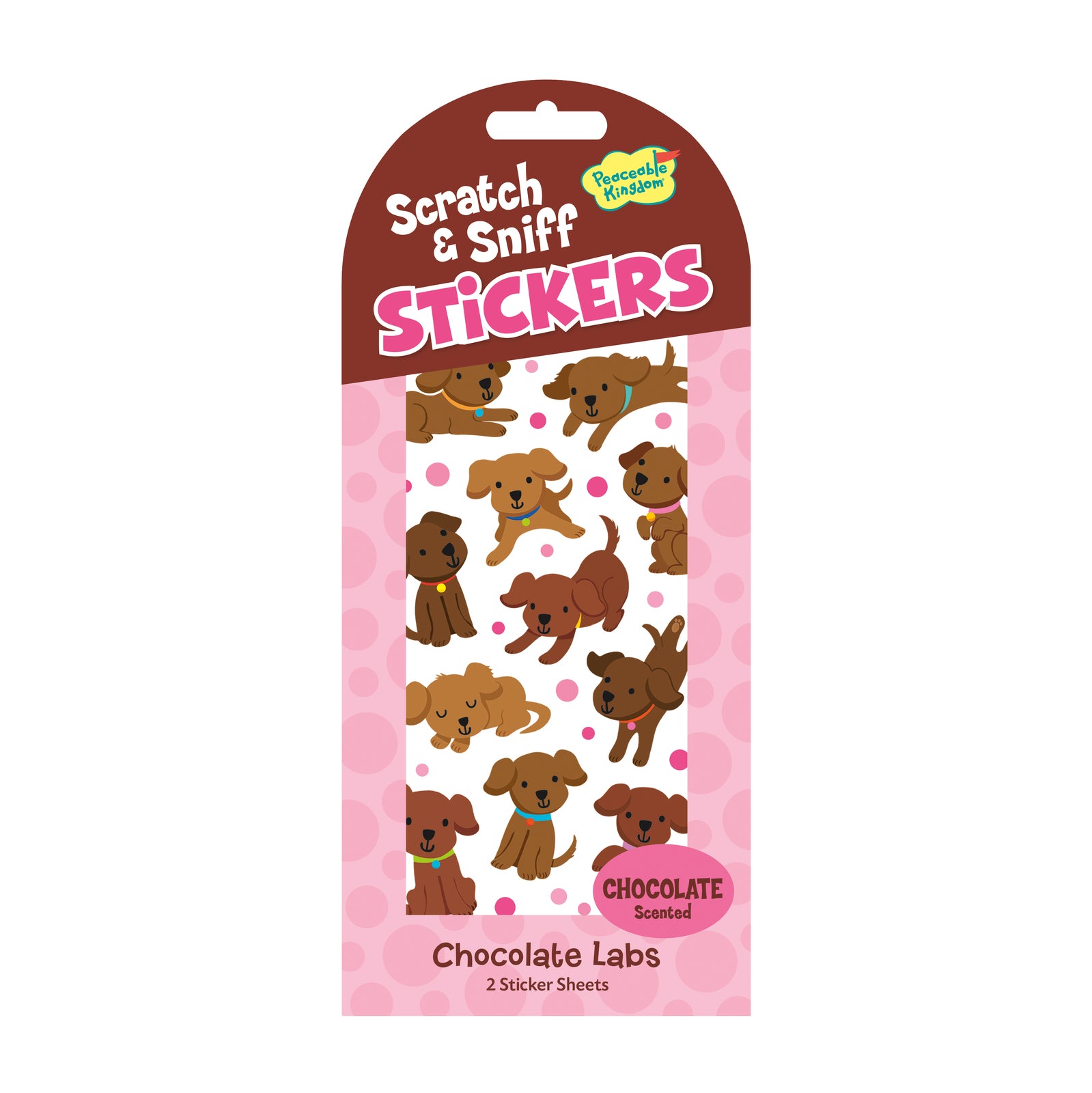 Chocolate Lab Scratch and Sniff Stickers | Tiny Paper Co. Melbourne Toy ...