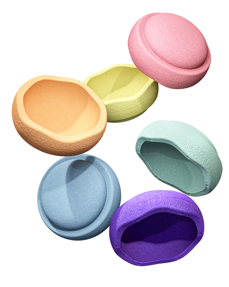 Stapelstein Pastel Bundle of 6 | Tiny Paper Co. Melbourne Toy Store