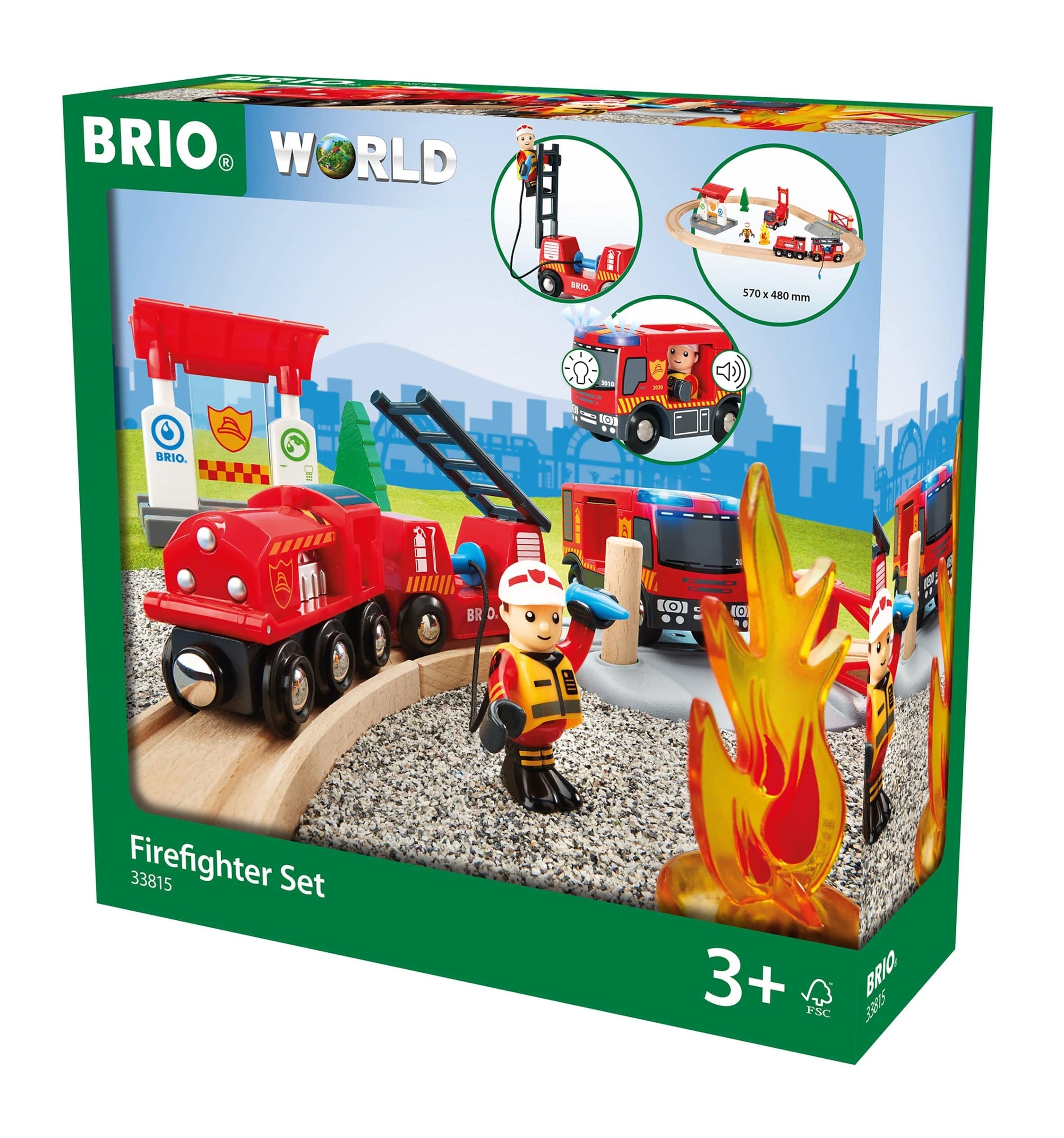 Firefighter Set 18 pieces | Brio | Tiny Paper Co.
