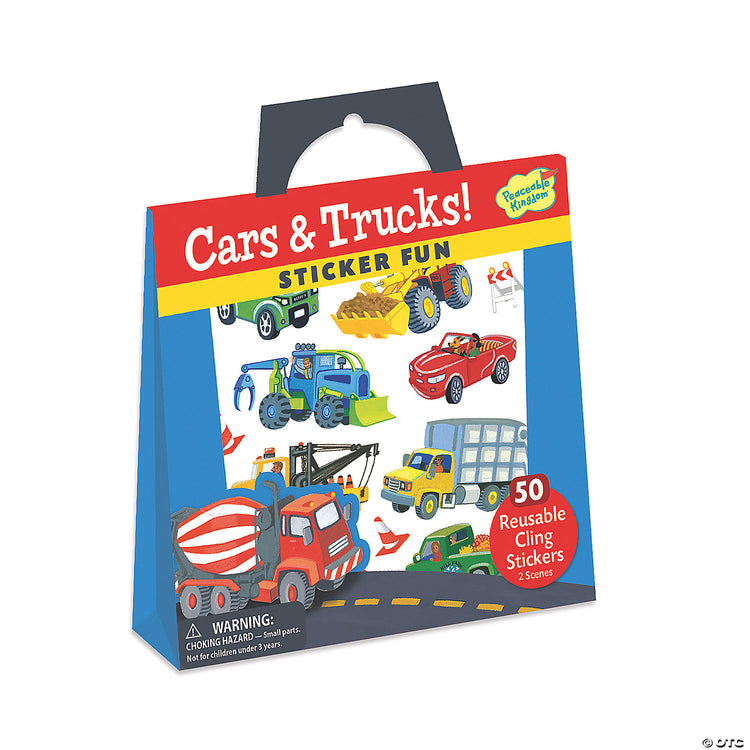 Reusable Stickers Cars and Trucks Peaceable Kingdom | Tiny Paper Co.