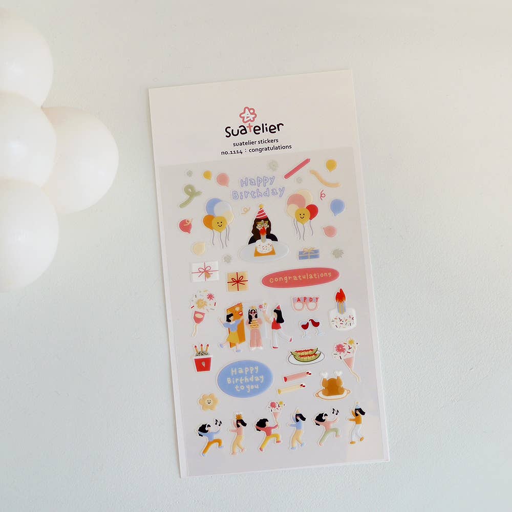 Congratulations Sticker | Suatelier Design – Tiny Paper Co.