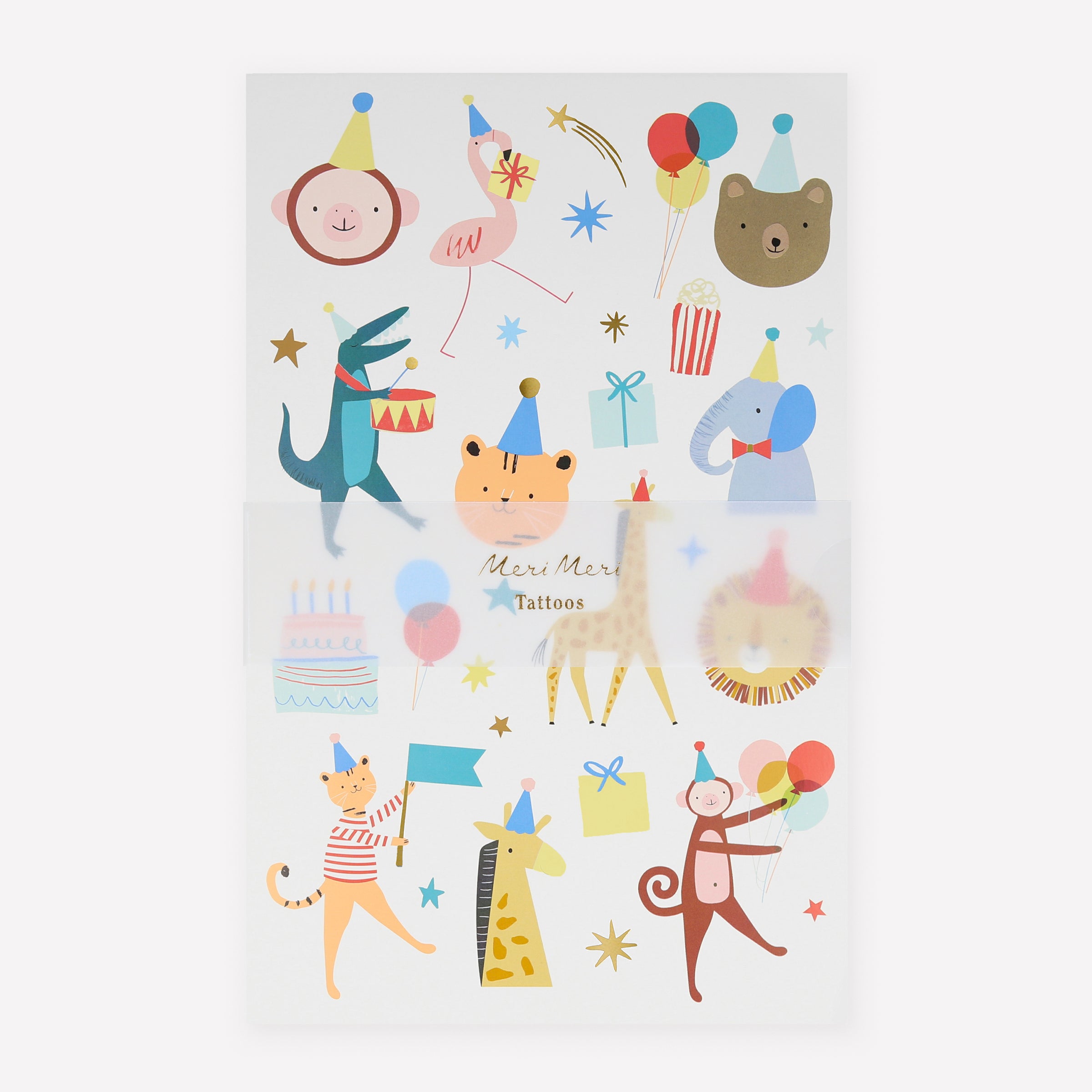 Meri Meri Animal Parade Tattoo Sheets | Melbourne Toy Store – Tiny ...