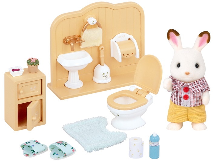 Chocolate Rabbit Brother Set | Sylvanian Families | Tiny Paper Co.