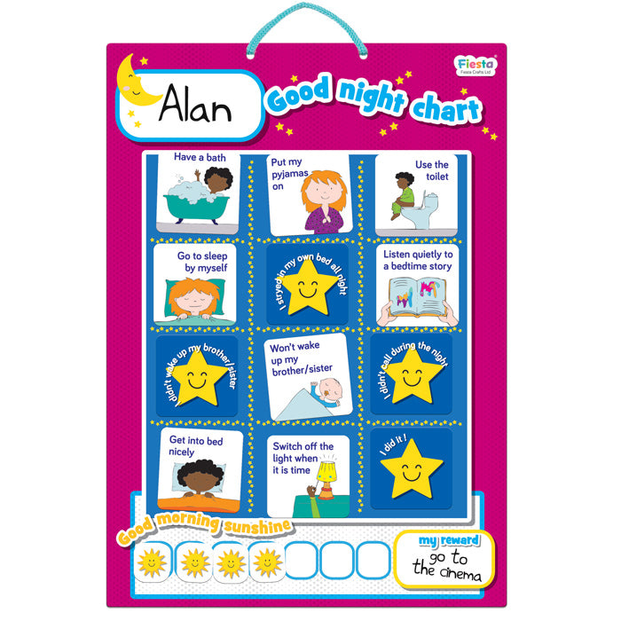 Fiesta Craft Good Night Magnetic Chart | Tiny Paper Co. Afterpay Toy ...