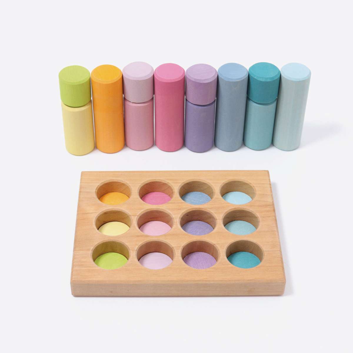Grimm's Stacking Game Small Rollers | Tiny Paper Co. Afterpay Toy Store ...
