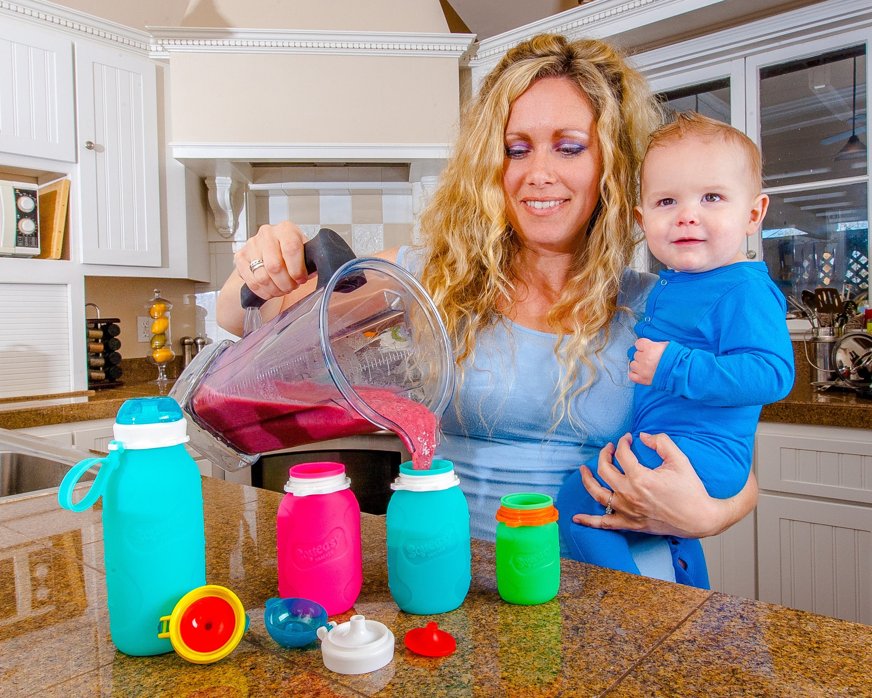 Squeasy Snacker Silicone Food Pouch | Tiny Paper Co. Melb Australia